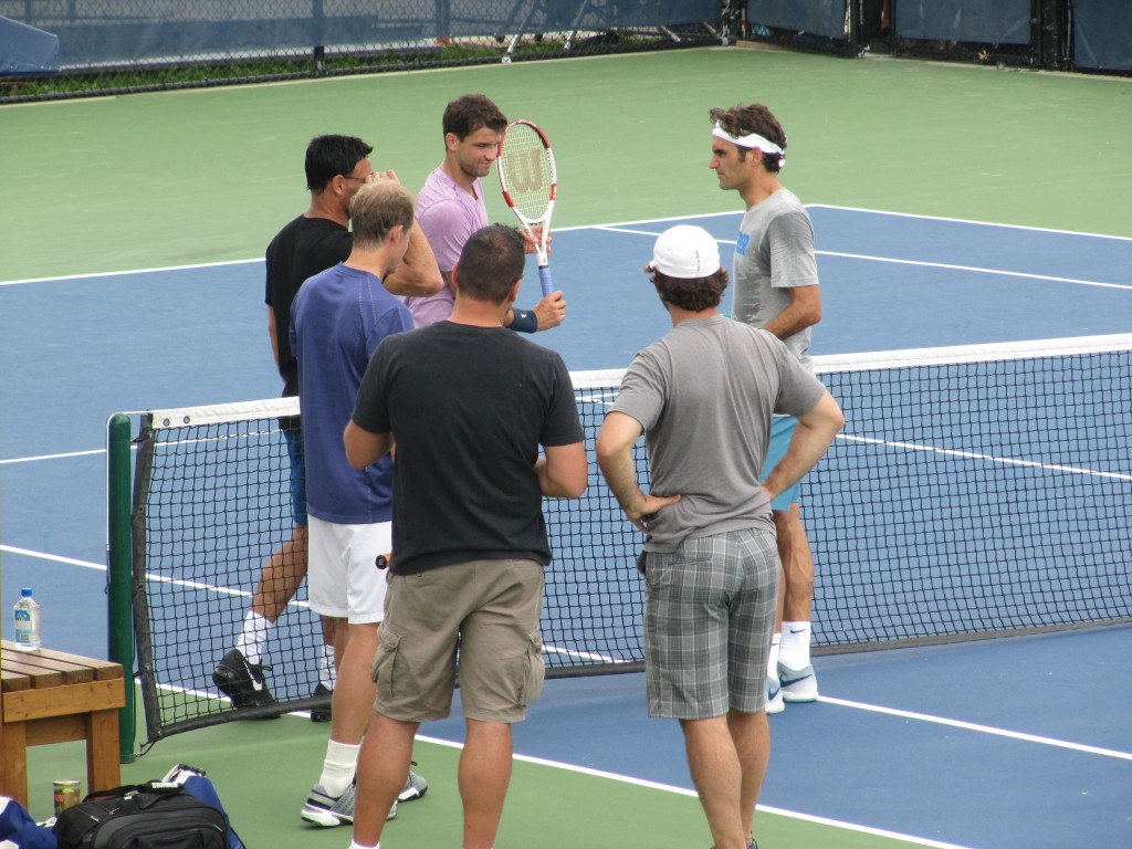 Roger Federer. Grigor Dimitrov. Madison Square Garden.